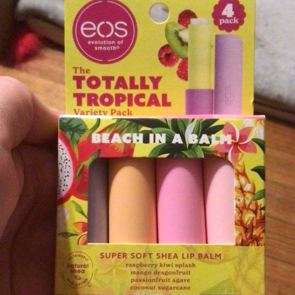 eos | Makeup | Eos Totally Tropical Lip Balm Variety Pack | Poshmark